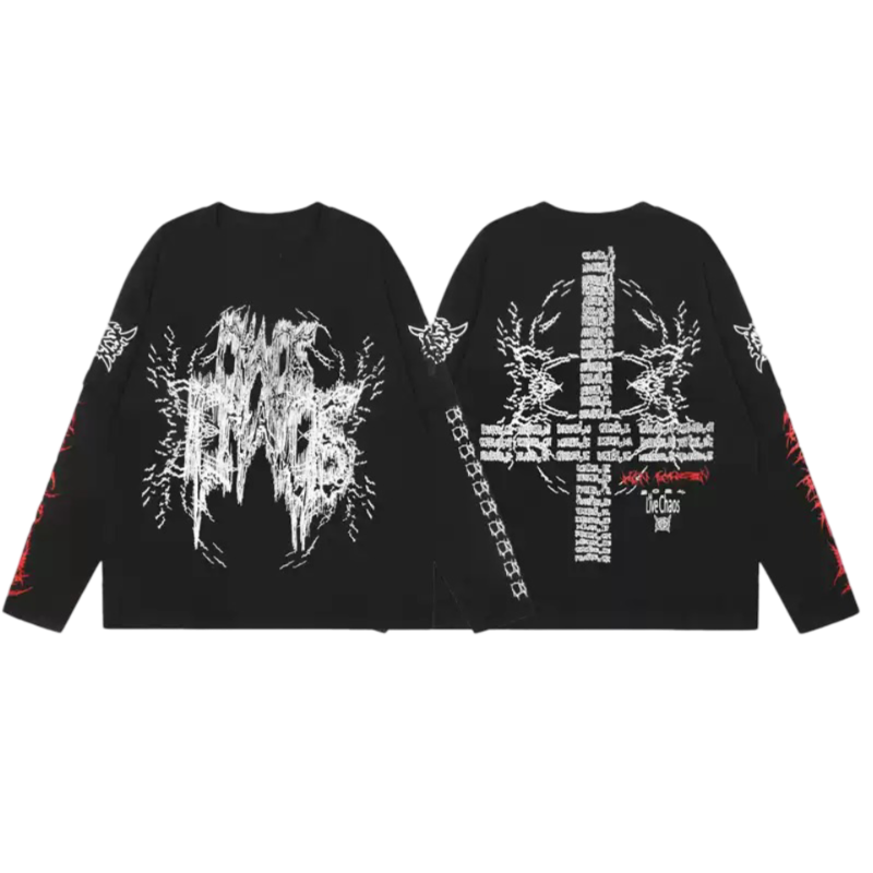 KEN CARSON MERCH - SIGNATURE TOUR BLACK LONGSLEEVE – Ken Carson Merch