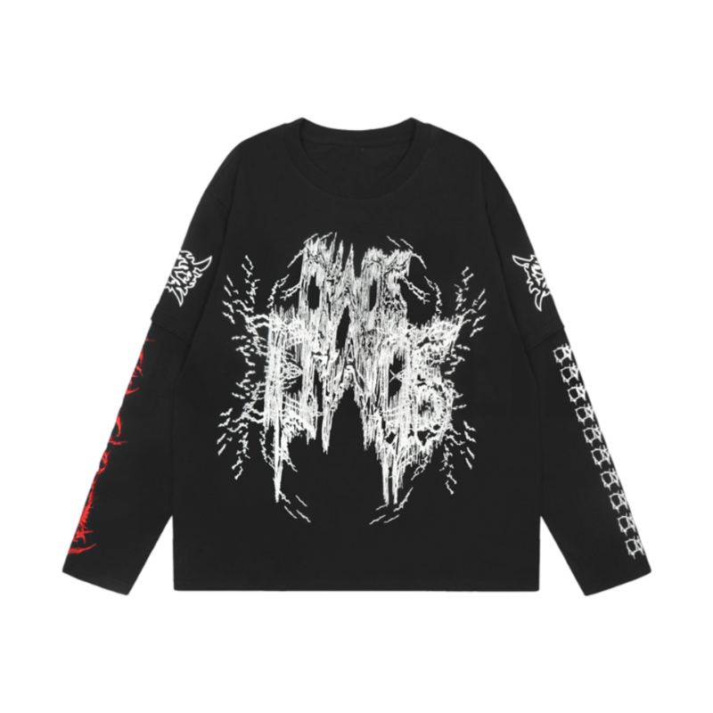 KEN CARSON MERCH - SIGNATURE TOUR BLACK LONGSLEEVE – Ken Carson Merch